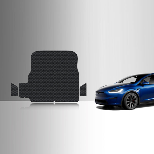 CUSTOM FIT FOR TESLA Model X Plaid 2026 Cargo Mat 7 Seater 3rd Row Dow ...